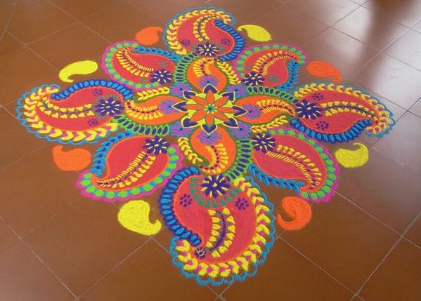 Indian Rangoli Designs for Diwali (18 Beautiful Ones) - TCT