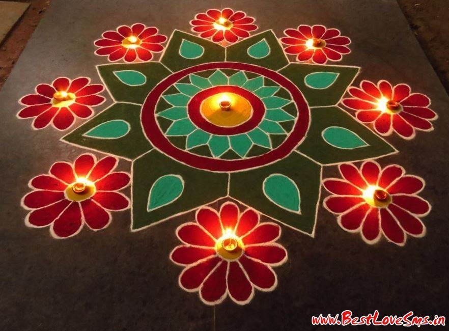 Indian Rangoli Designs for Diwali (18 Beautiful Ones) - TCT