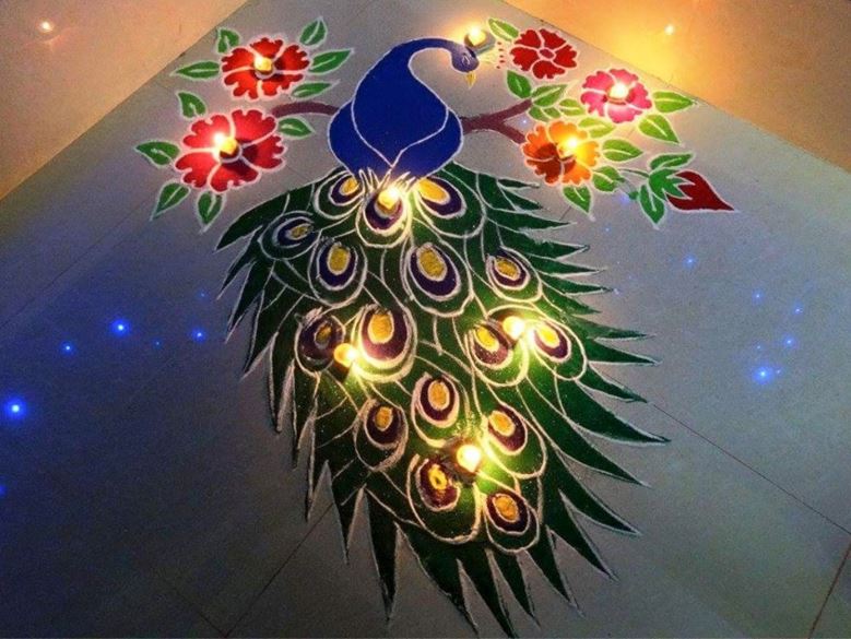 Indian Rangoli Designs for Diwali (18 Beautiful Ones) - TCT