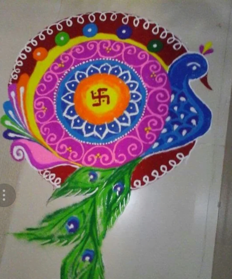 10 Rangoli Designs Using Holi Color - The Champa Tree