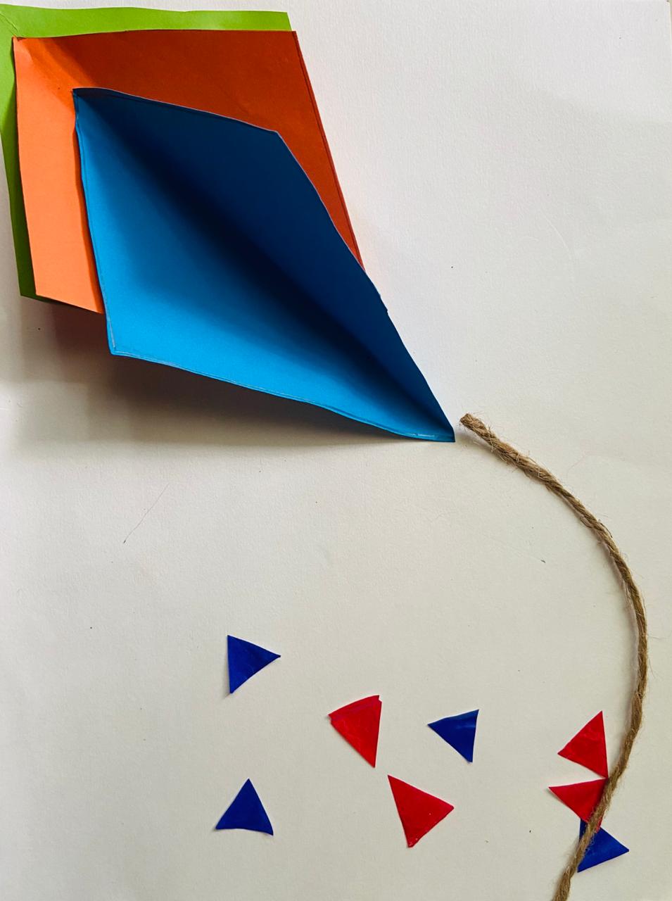 Easy Paper Craft - DIY Kite Making in 5 Steps (Independence Day)
